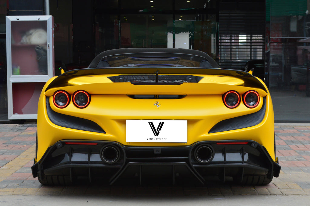 Ferrari F8 Tributo Spider Aftermarket Parts - Ventus Veloce Rear ...