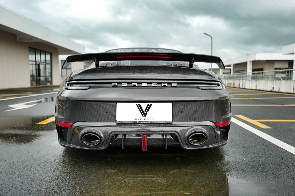 Porsche 911 992.1 Turbo S Aftermarket Parts Ventus Veloce Rear Spoiler ...